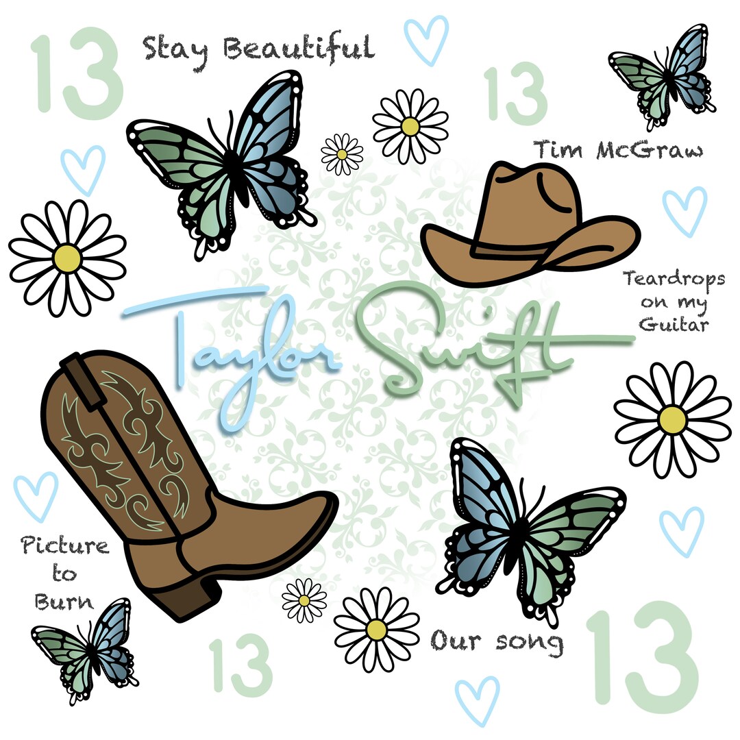 Seamless Taylor Swift Pattern - Etsy