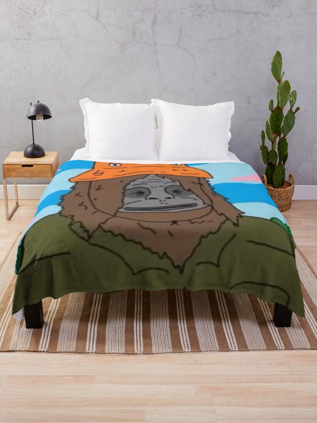Sassy the Sasquatch Velveteen Plush Blanket, Big Lez Show, Sassy ...