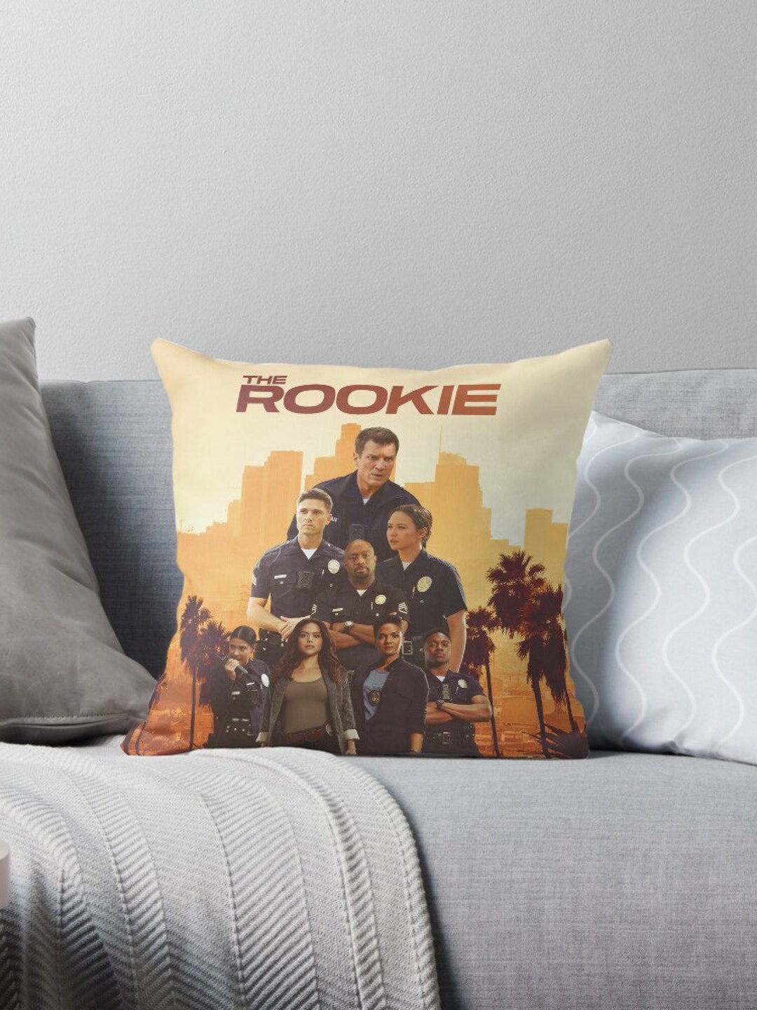The Rookie L.A Sunset Pillow Case Two Side, the Rookie, John Nolan, Tim ...