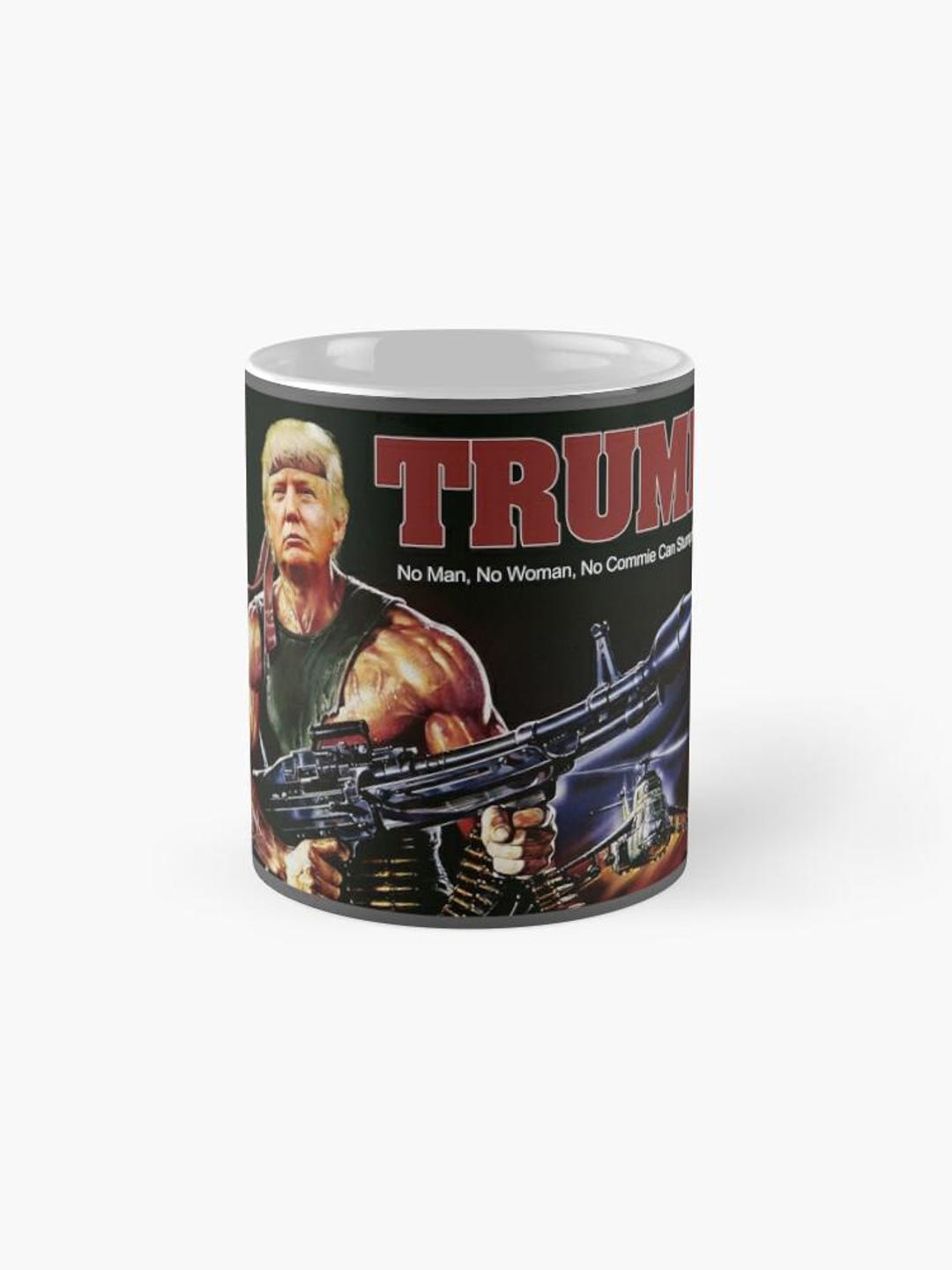 TRUMP RAMBO Mug, Donald Trump Mug, Trump Mug, Stop Trump, Stop Donalt ...
