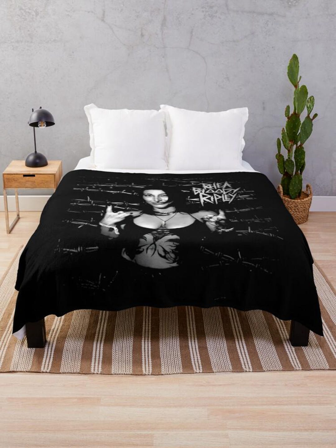 Rhea Ripley Rhea Bloody Ripley Velveteen Plush Blanket, Rhea Ripley ...