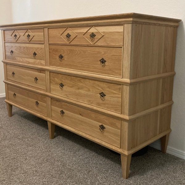 Solid Wood Dresser - Etsy