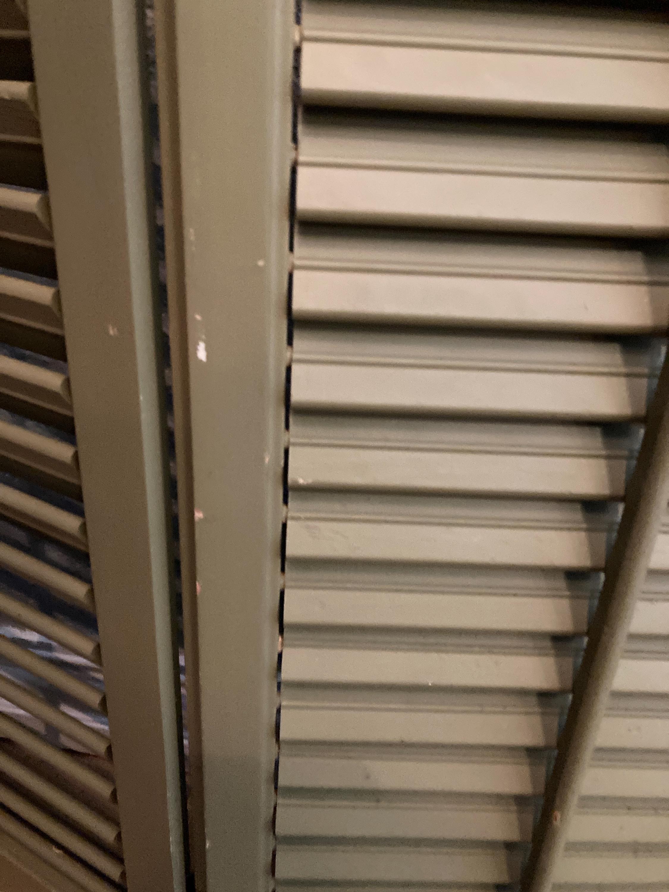 Vintage Sage Green Louvered Plantation Shutters, Set of 2 - Etsy