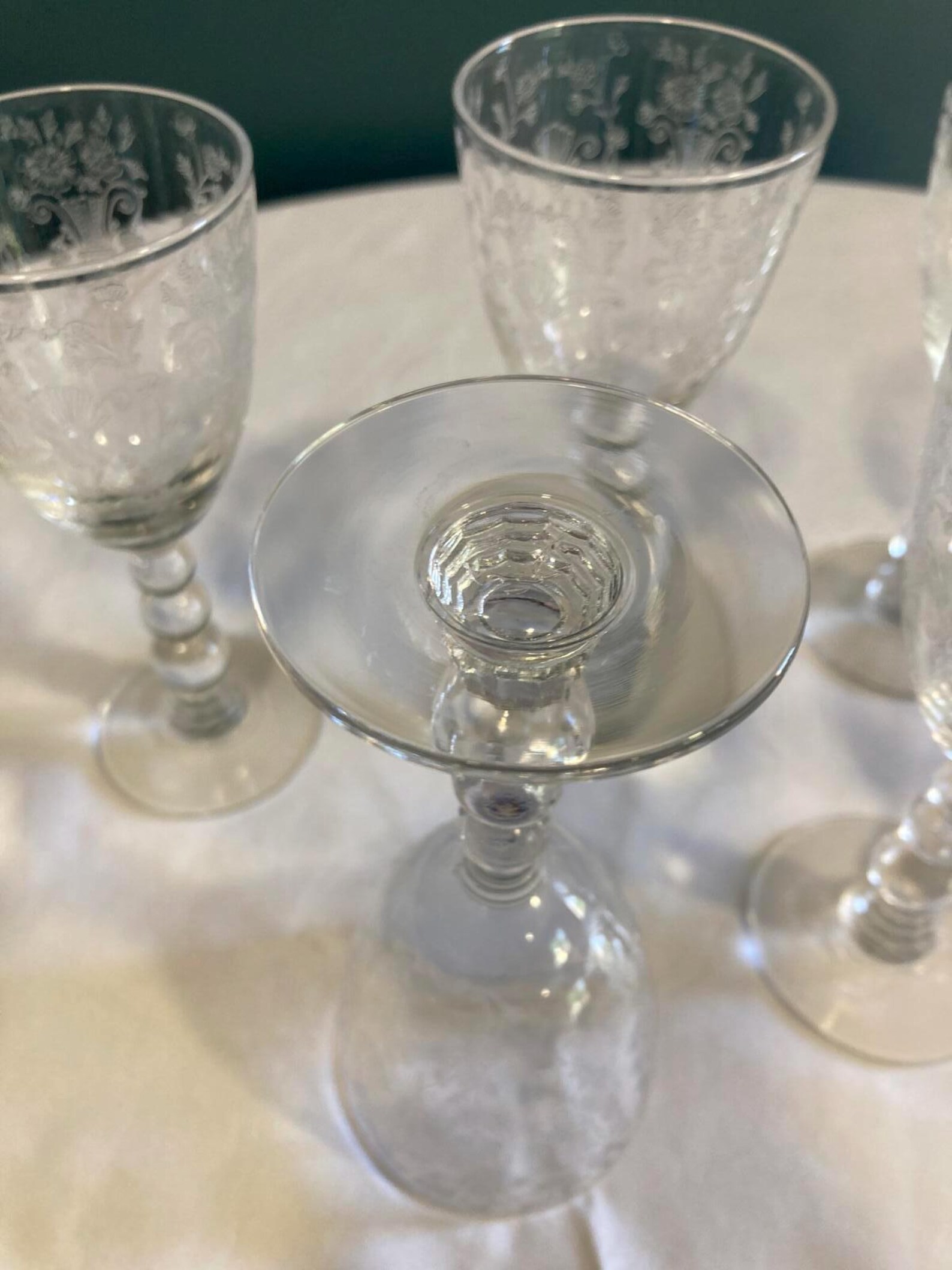 Vintage Duncan Miller First Love Etched Crystal Wine Glasses – Set of 6 ...