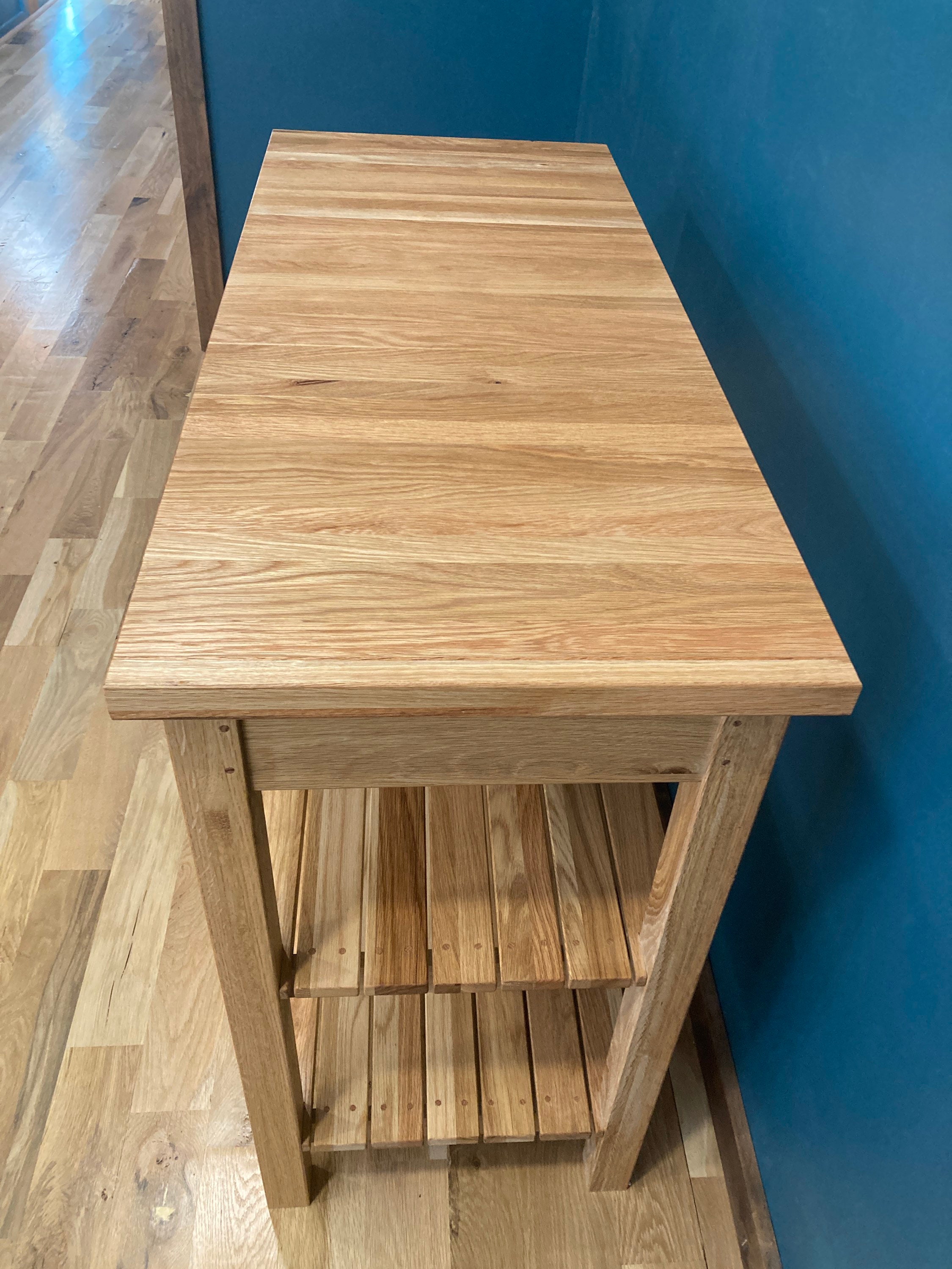 Handmade Solid Oak Butcher Block Kitchen Island - Etsy
