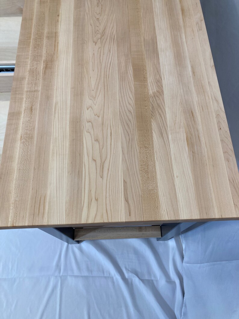 Handcrafted Solid Maple Butcher Block Kitchen Island With 3 Drawers - Etsy