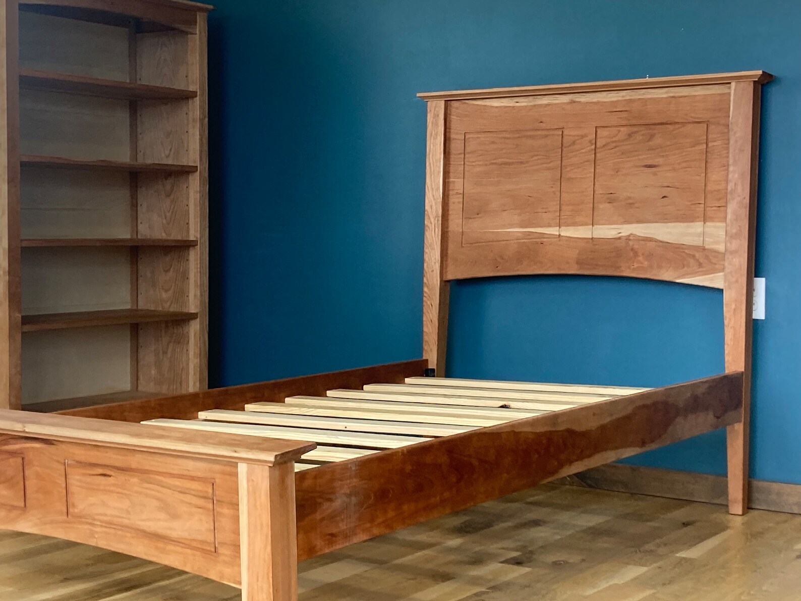 Handmade Solid Cherry Wood Shaker Style Bed Frame - Etsy