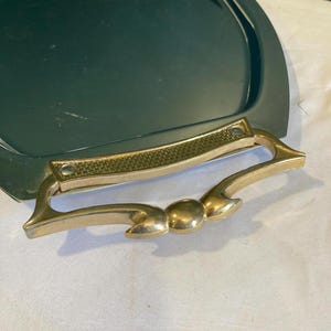 Vintage Kromex Serving Tray – Chrome & Brass Handles, Midcentury Modern ...