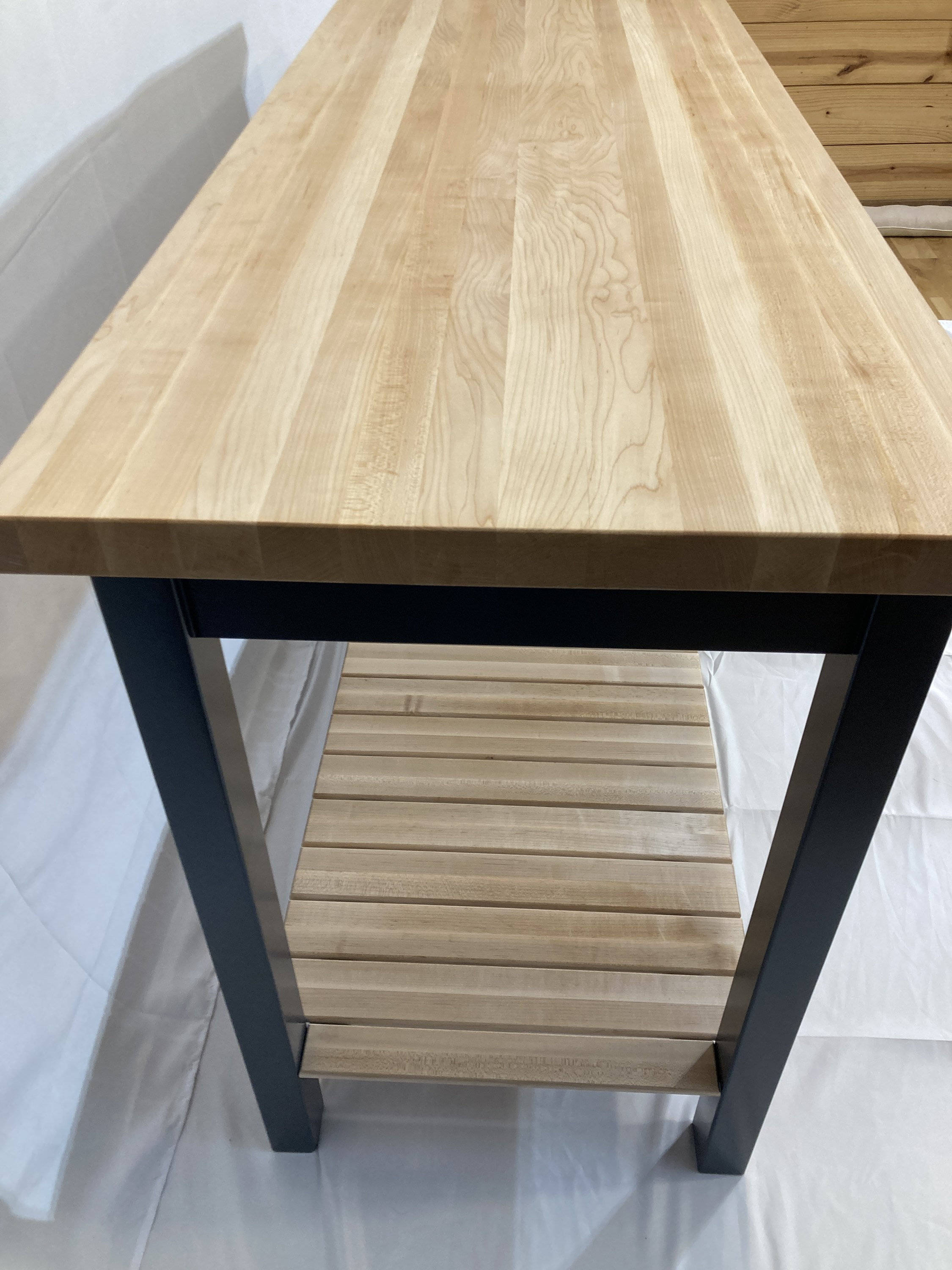 Handcrafted Solid Maple Butcher Block Kitchen Island With 3 Drawers - Etsy