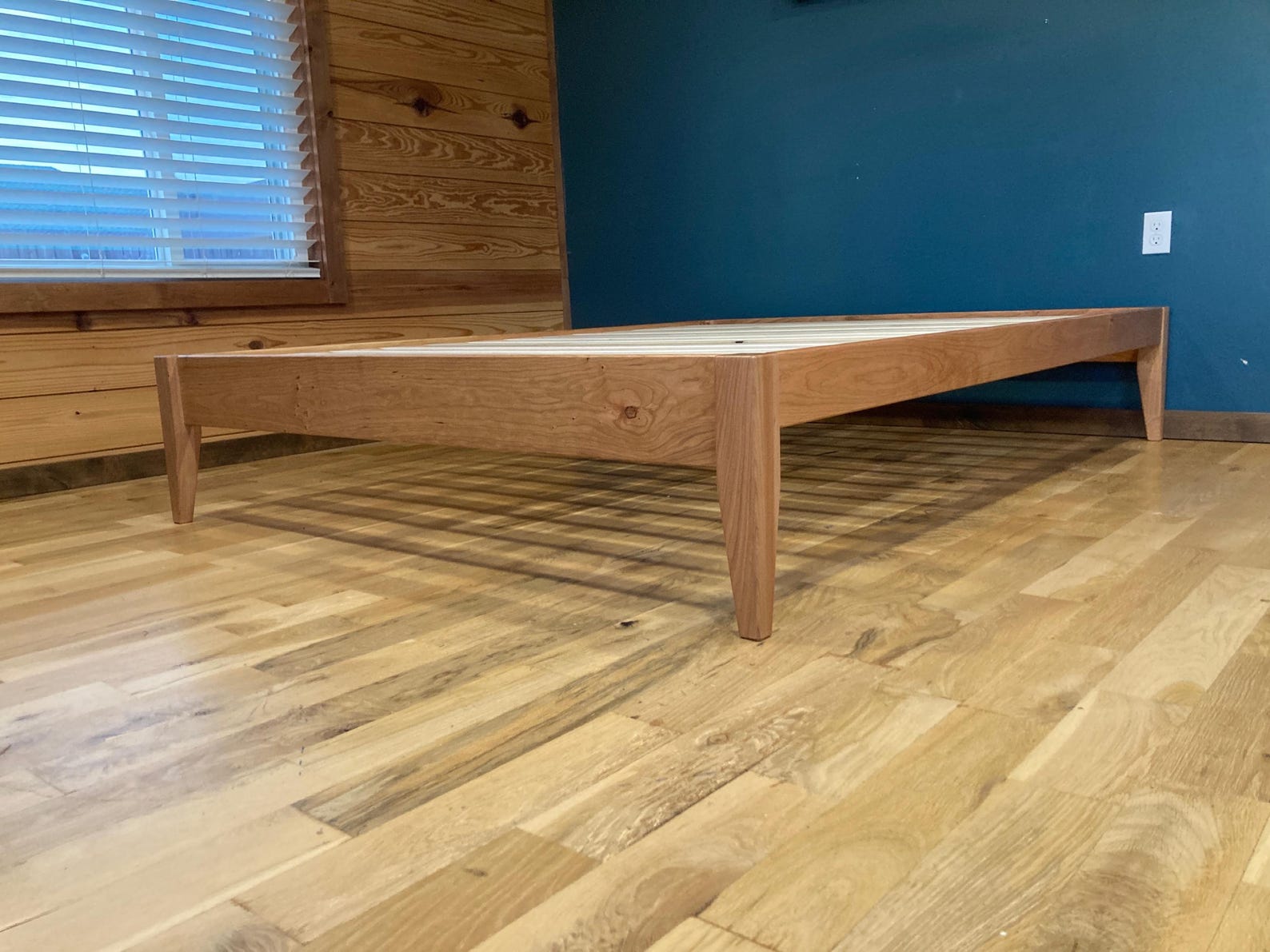 New Handmade Solid Cherry Platform Bed Frame - Etsy