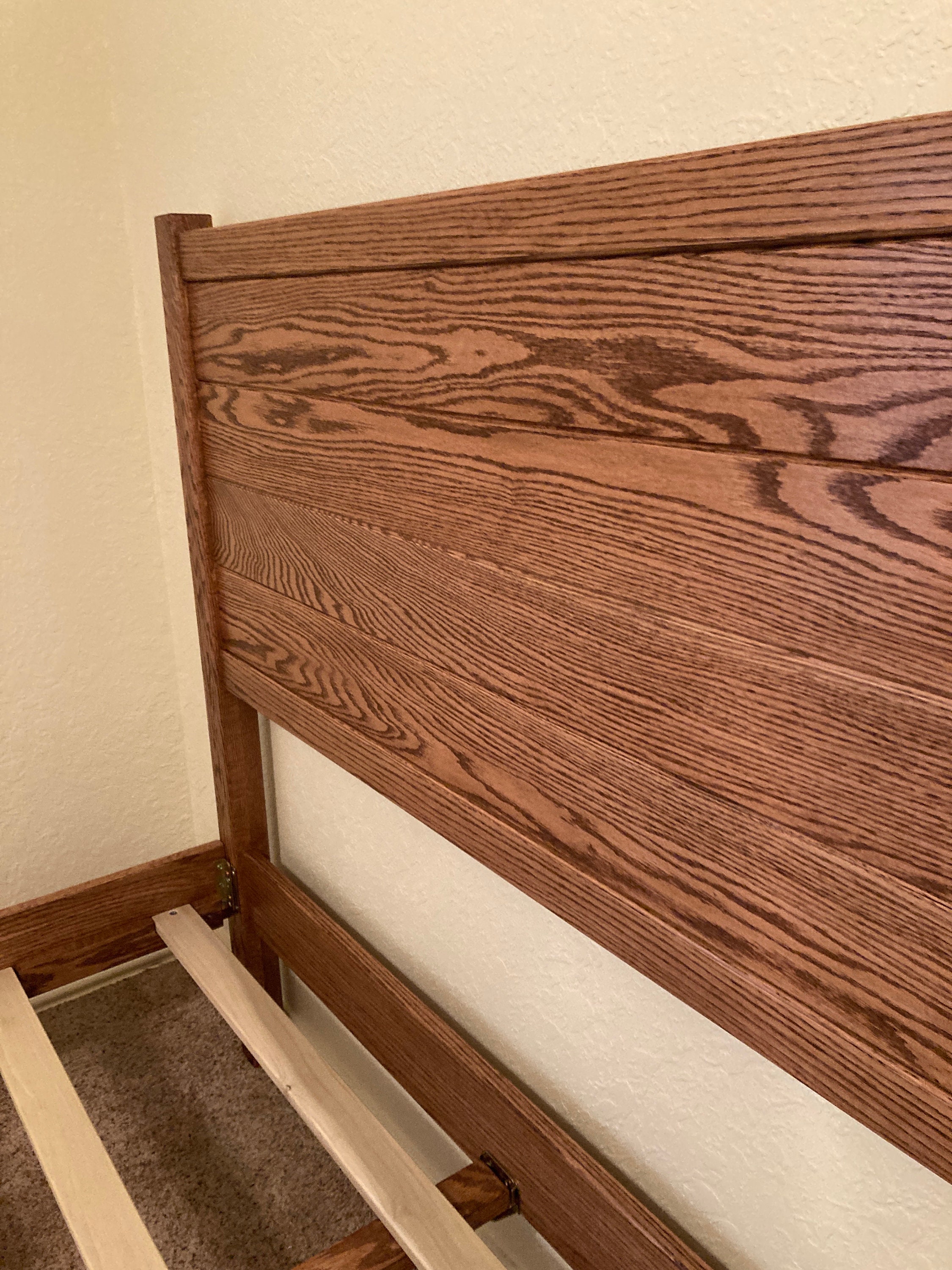 Classic Solid Oak Hardwood Handmade Bed Frame - Etsy