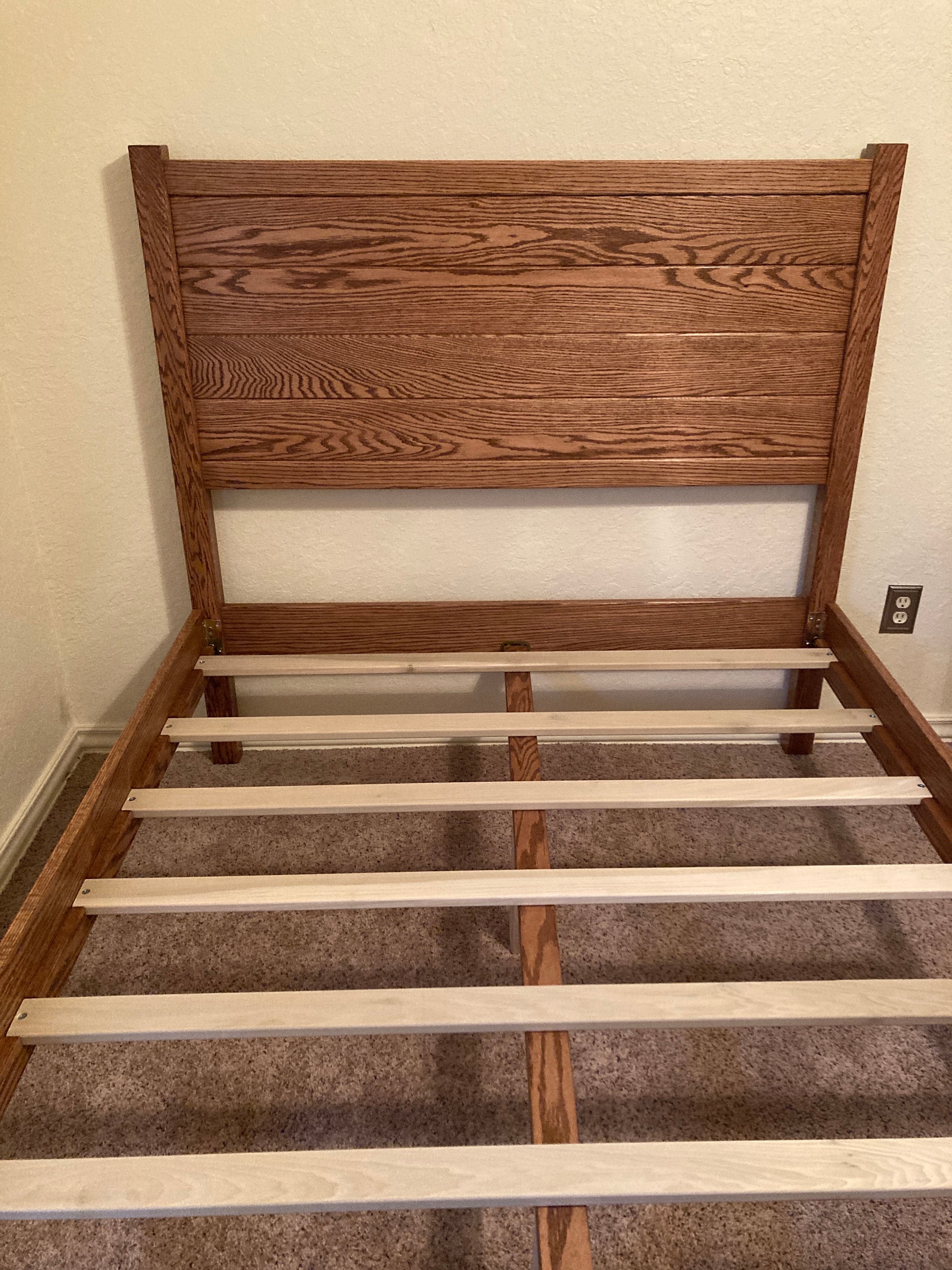 Classic Solid Oak Hardwood Handmade Bed Frame Farmhouse Bed - Etsy