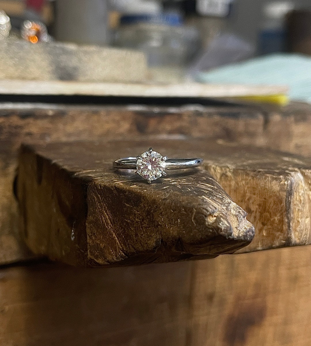 Solitaire Engagament Ring - Etsy