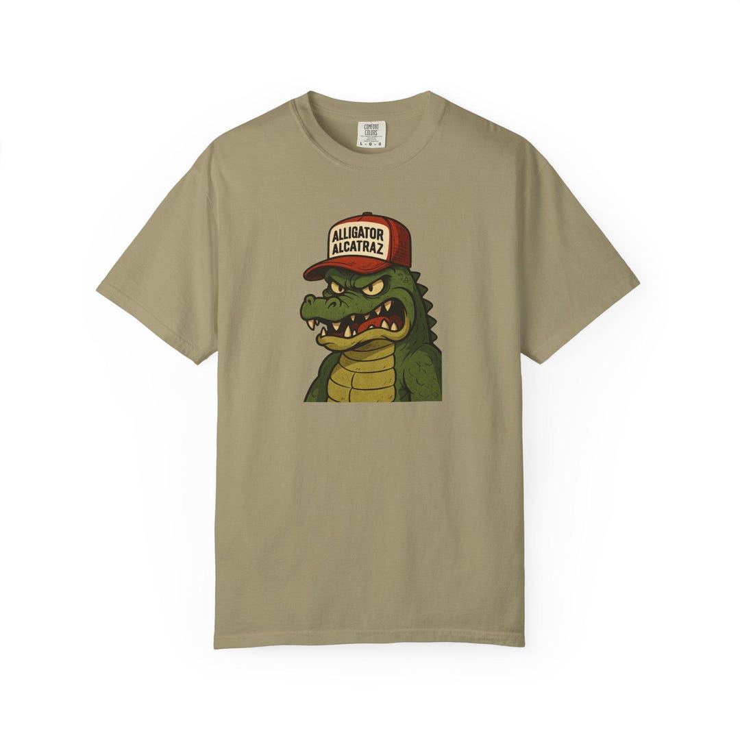 Angry Gator Alligator Alcatraz Shirt | Threadsboro - Etsy