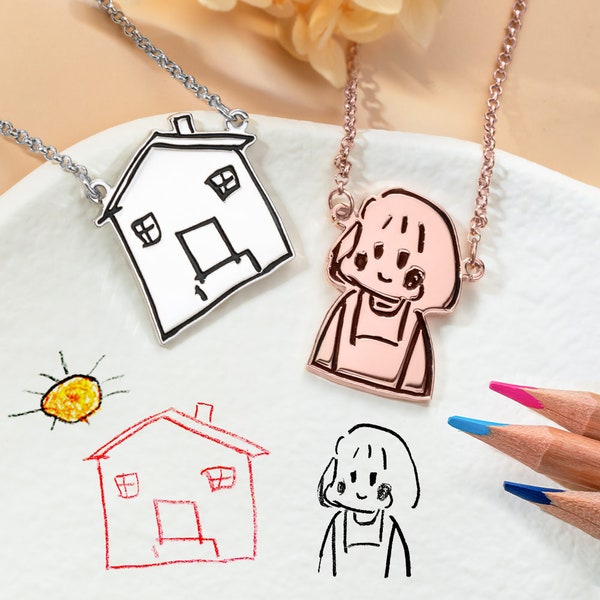 Drawing Necklace - Etsy