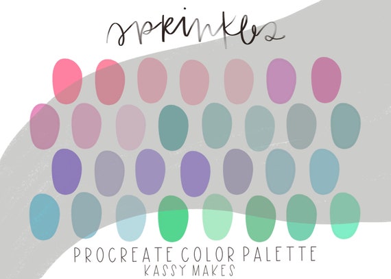 Sprinkles Color Palette/ procreate swatch | Etsy