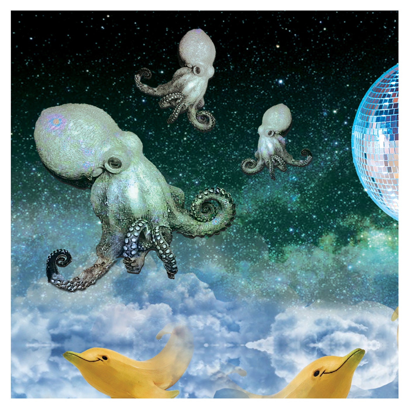 The Dream of Dolphin and Octopus / Art Print - Etsy