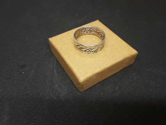 Lord of the Rings The One Ring Rare Vintage Solid Sil… - Gem