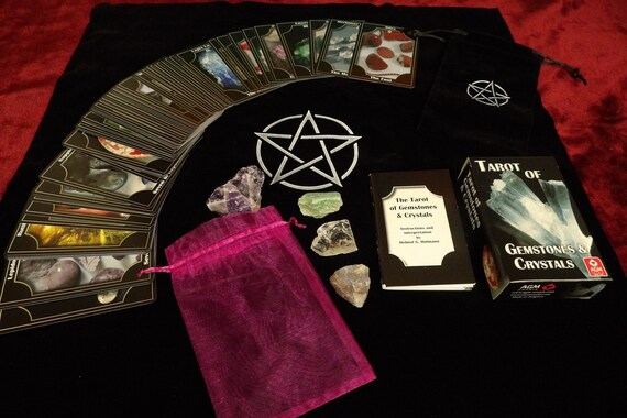 Tarot of Gemstones and Crystals 78 Card Tarot Deck With | Etsy
