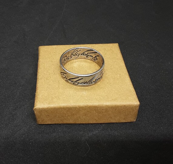 Lord of the Rings The One Ring Rare Vintage Solid Sil… - Gem
