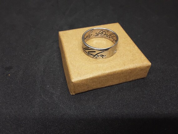 Lord of the Rings The One Ring Rare Vintage Solid Sil… - Gem
