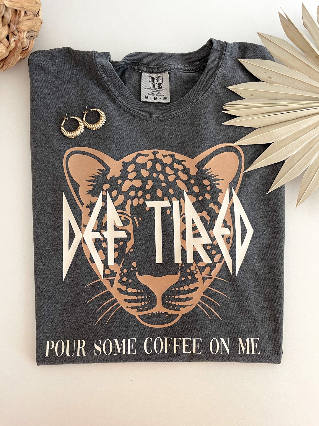 Def Tired Graphic Tee, Coffee Graphic Tee, Retro Graphic Tee, Comfort ...