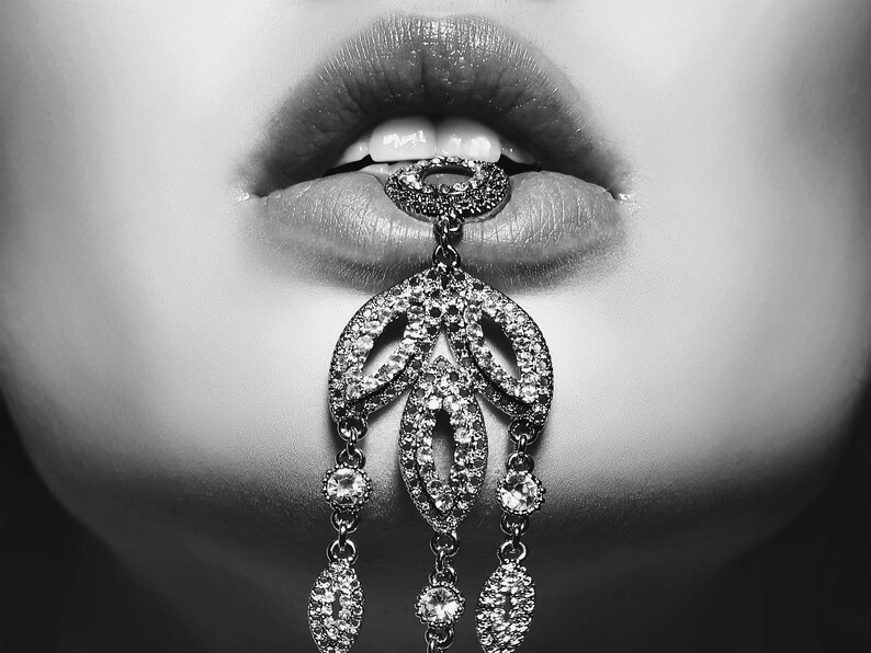 Gorgeous Sexy Woman Fancy Decorative Feminist Designer Fashion Printable Wall Art Black And