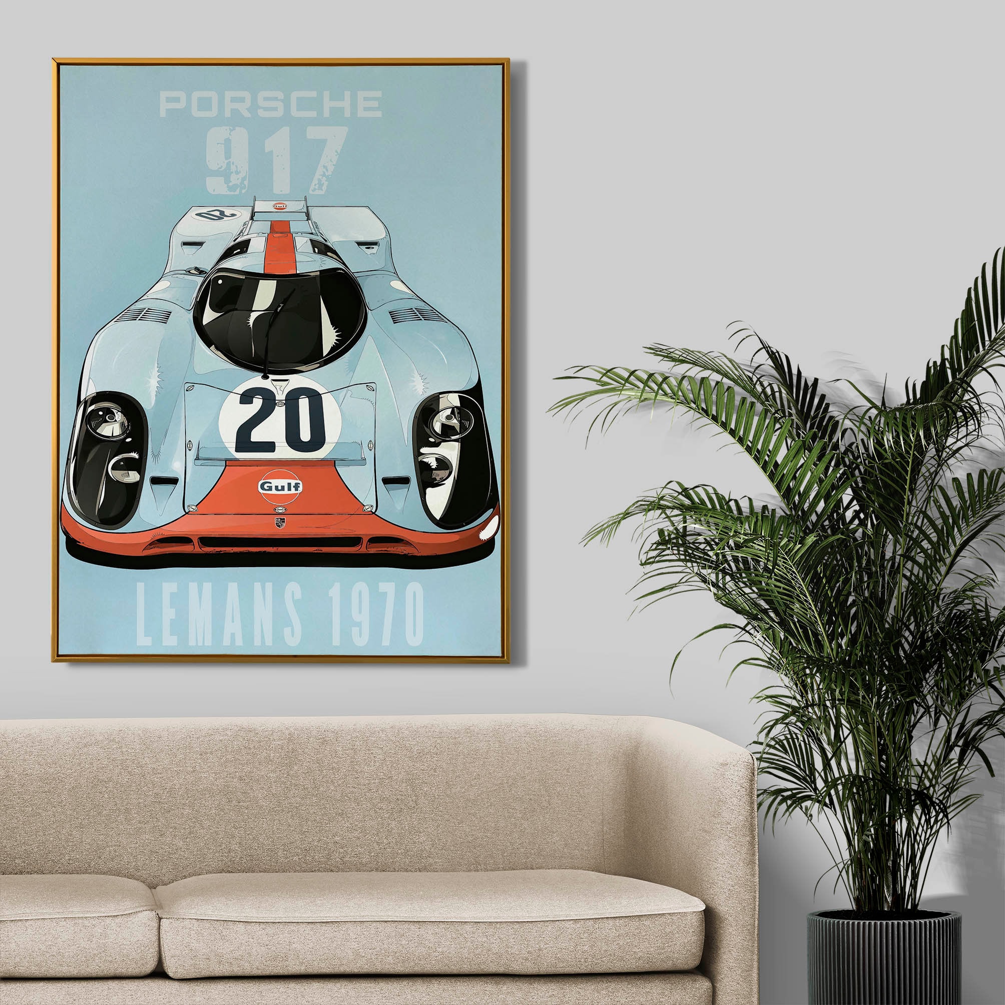 Porsche 917 Le Mans 1970 Vintage Racing Poster, Classic Motorsport Art ...