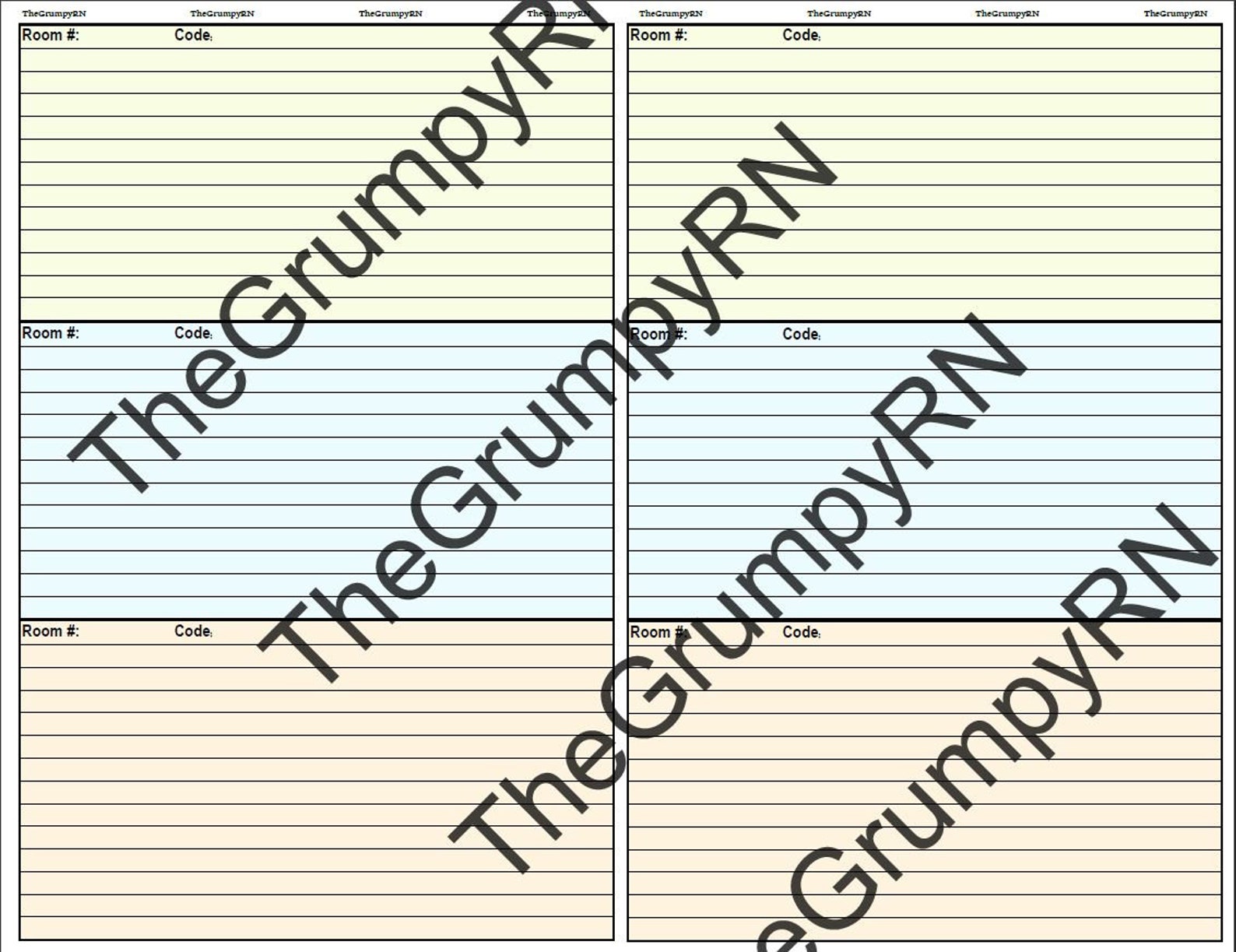 MINI COLOR Report Sheet Handoff - Etsy