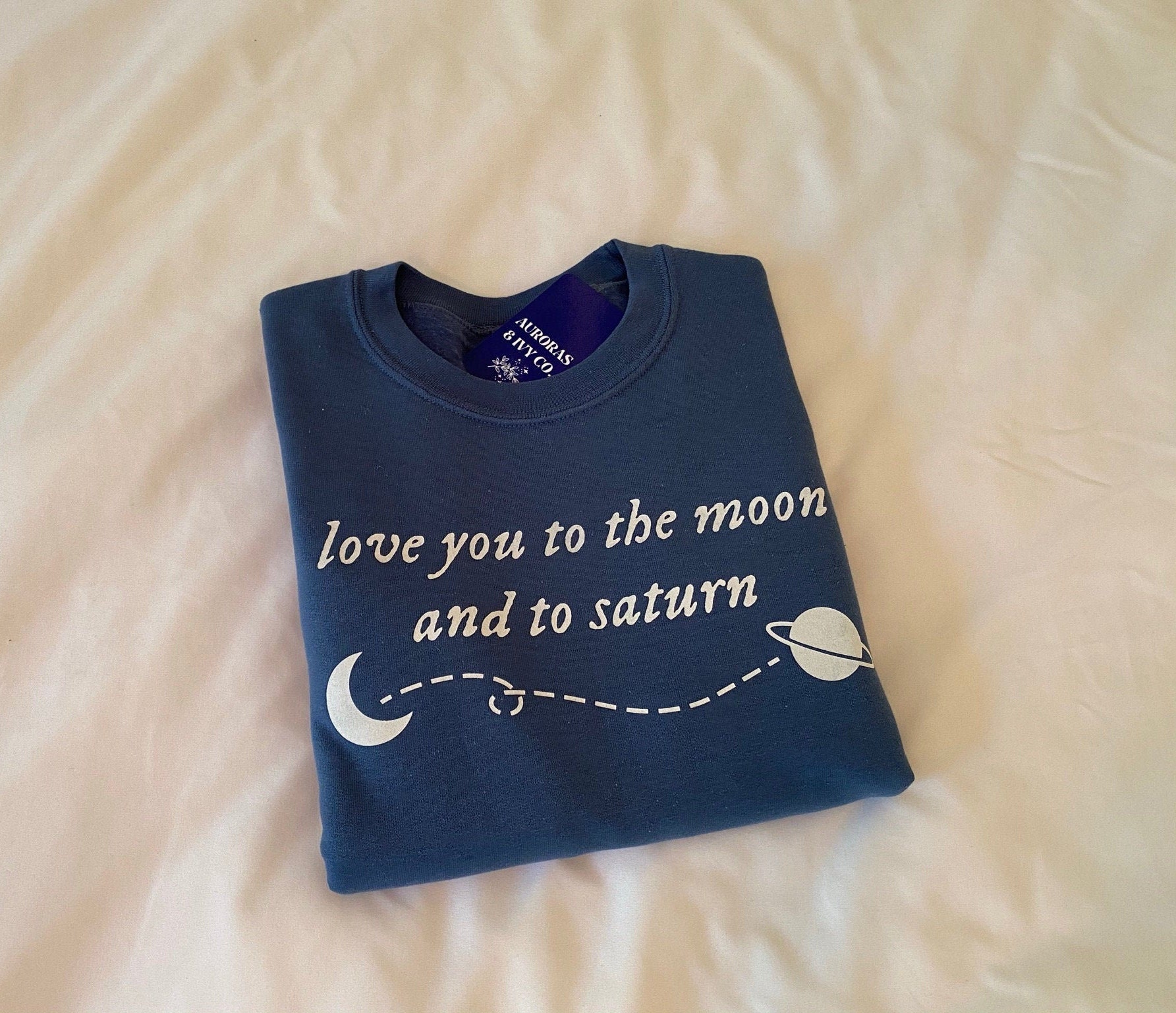 Seven Sweatshirt Taylor Swift Folklore Crewneck Love You | Etsy