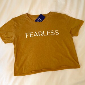 Fearless Crop Top Taylor Swift Fearless T-shirt Fearless Album Shirt - Etsy