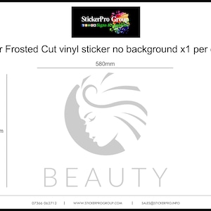 Silver Frosted Cut Vinyl Sticker No Background X1 per Order - Etsy