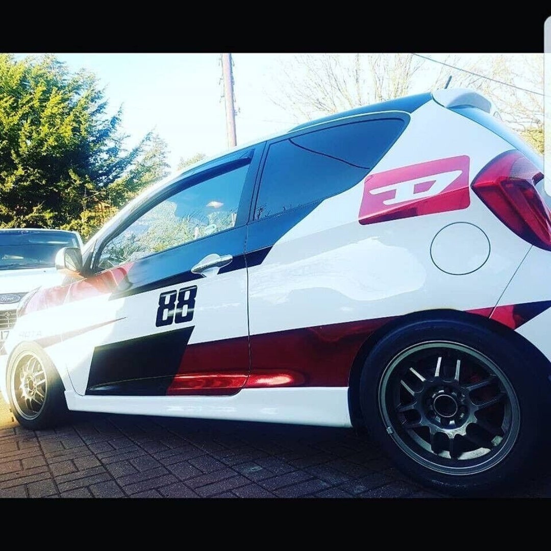 Race Car Vehicle Signage Cut Vinyl Decals & Stickers - Etsy