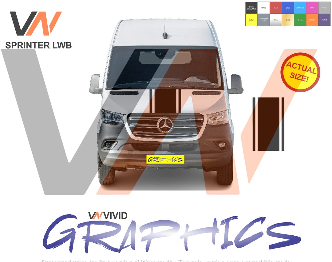 To Fit Mercedes Sprinter Camper Van Front Decal A21 - Etsy
