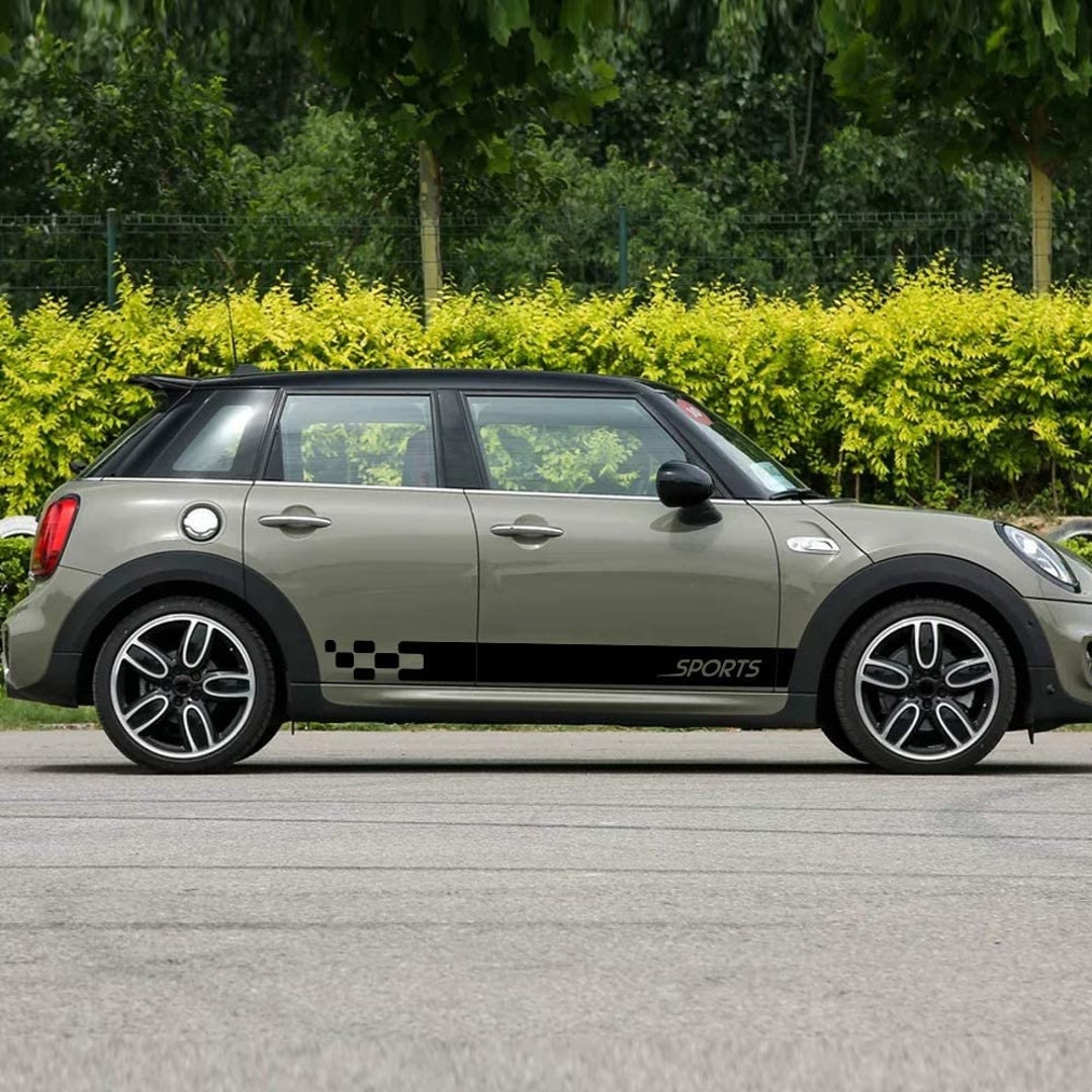 Pour Mini Cooper Vinyle Sport Racing Decal Stickers Latéraux Badge ...