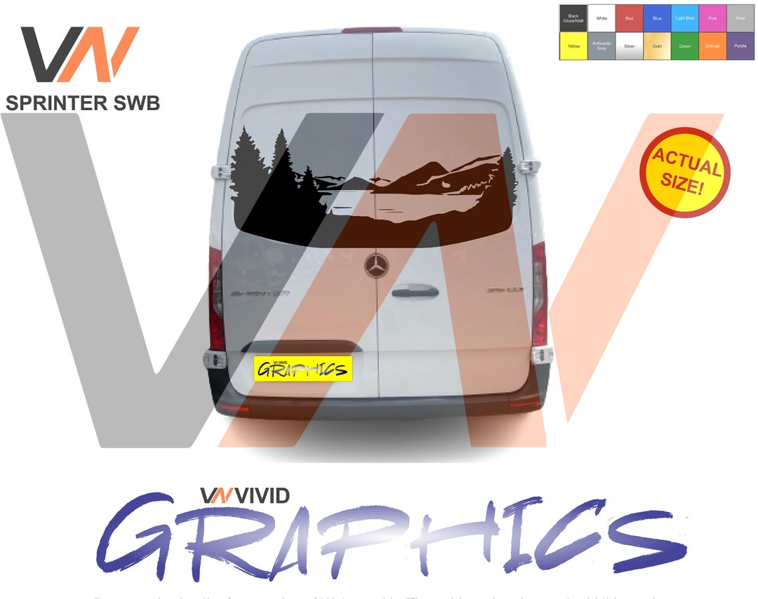 To Fit Mercedes Sprinter Camper Van Rear Decal A20 - Etsy