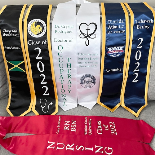 Custom Graduation Sash - Etsy