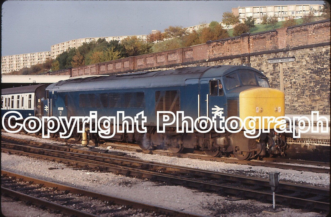 Original 1980s Colour Slide British Rail Class 45 Locomotive - Etsy