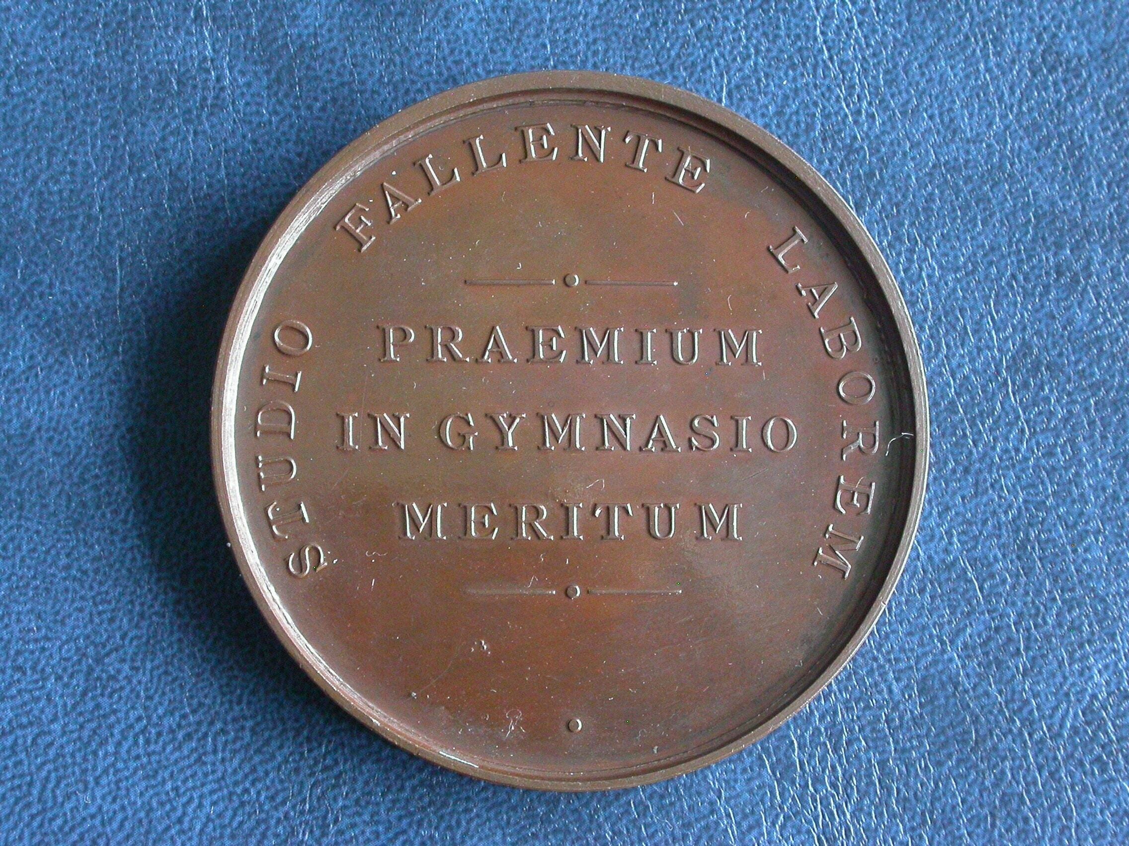 Victorian Bronze Gymnastics Prize Medal - Birmingham Free Grammar ...