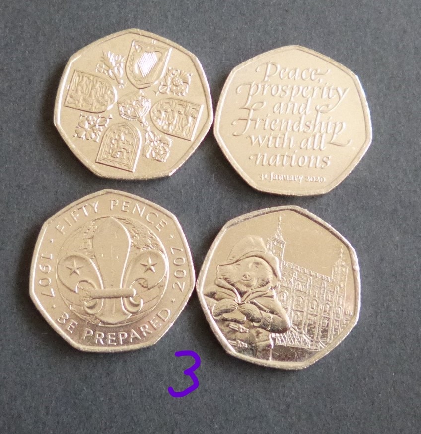 Sets of 50p Coins Circulated - Etsy