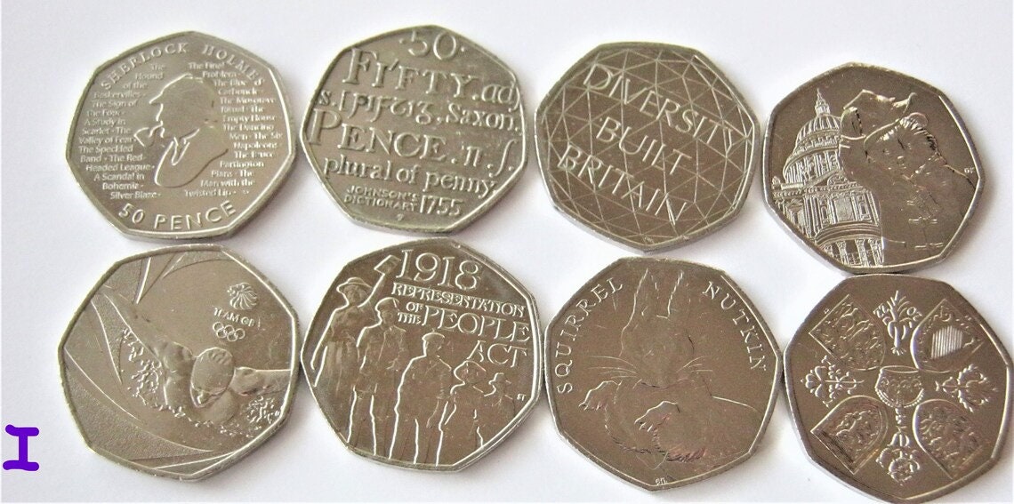 Sets of 50p Coins Circulated - Etsy