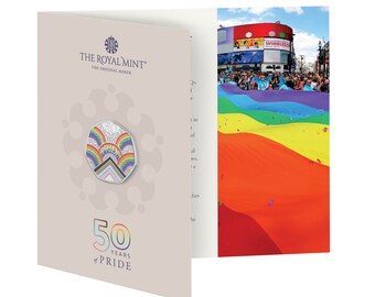 2022 50 Years of Pride LGBTQ Rights UK 50p Brilliant Uncirculated Coin ...