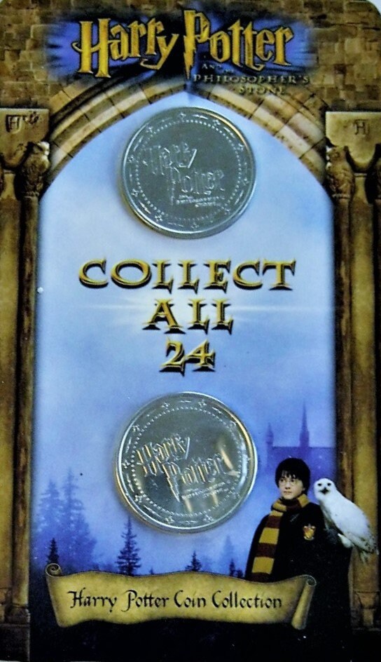 Warner Media Harry Potter Coins / Gringotts UK Sealed in Pack 2001 - Etsy