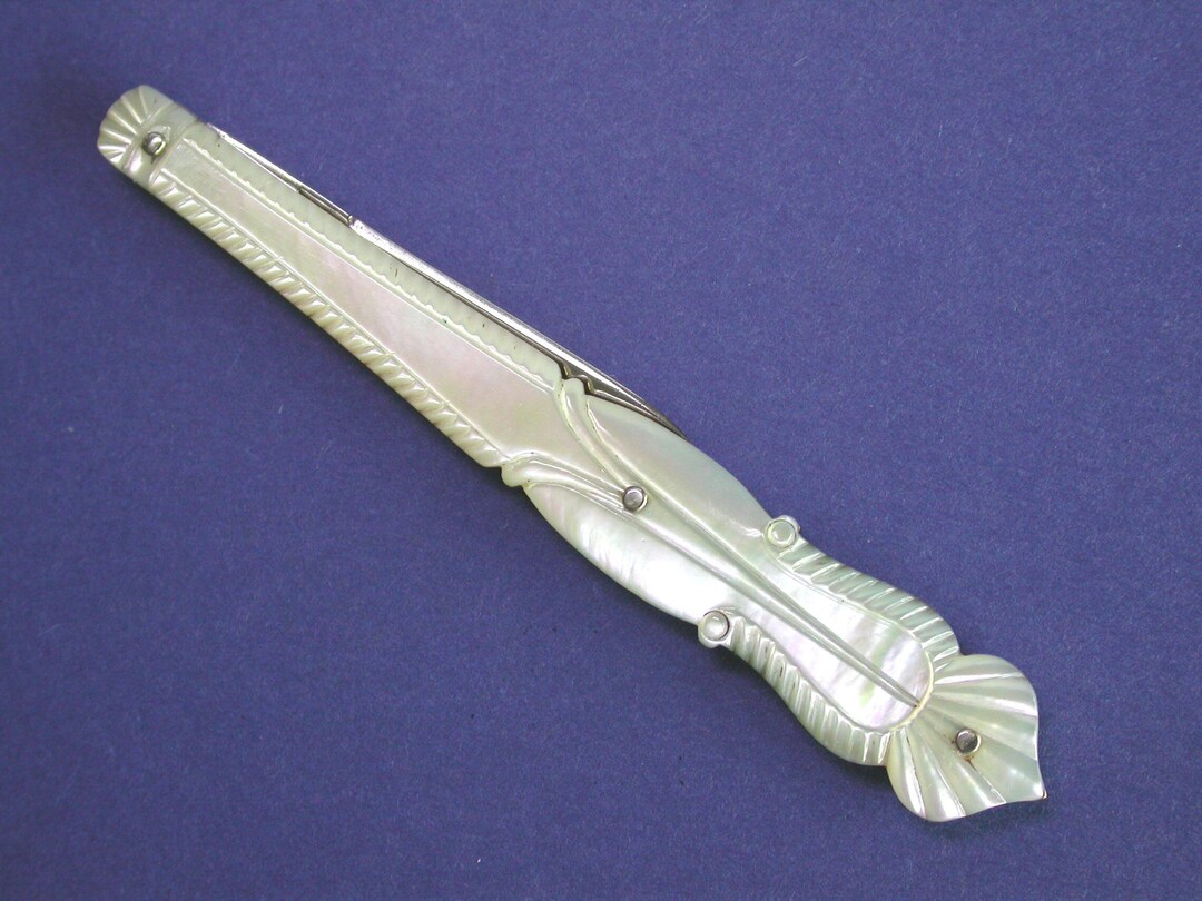 Victorian Quill Trimmer With Decorative Mother of Pearl Handle by ...