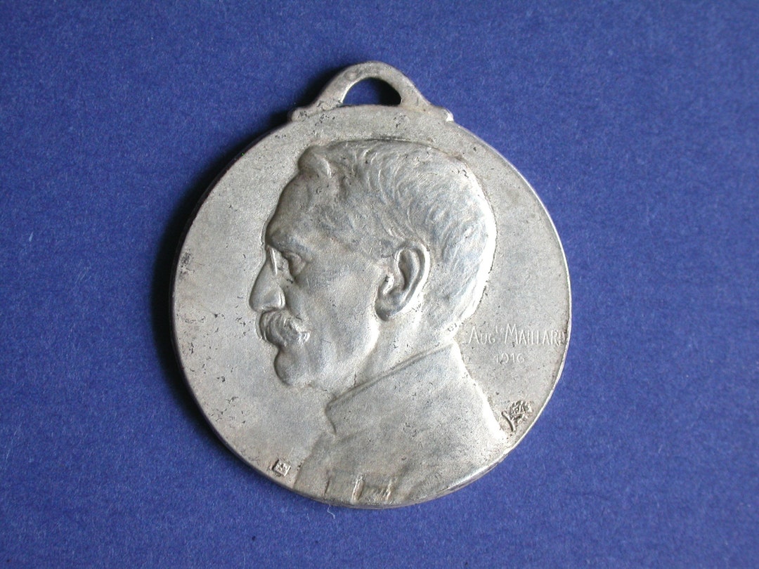 Small French WW1 White Metal Medal – Death of General Joseph-simon ...