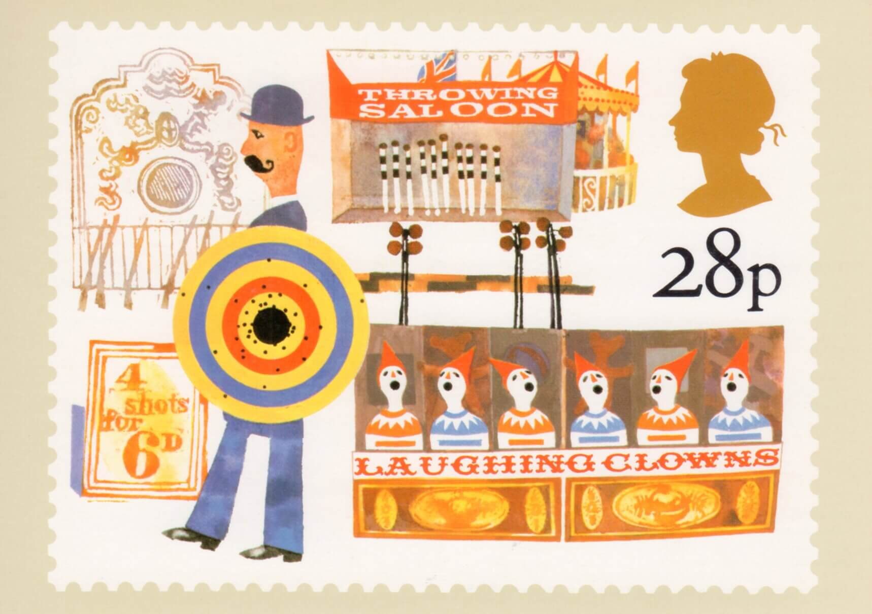 British Fairs Set of 4 Vintage Postcards - Etsy