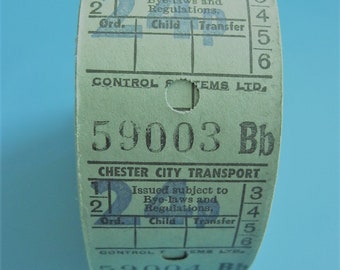 Bus Ticket Roll - Etsy