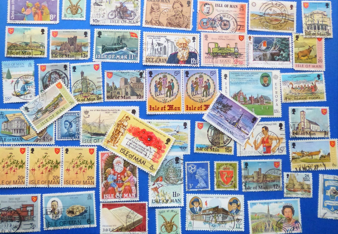 70 Isle of Man Postage Stamps - Etsy