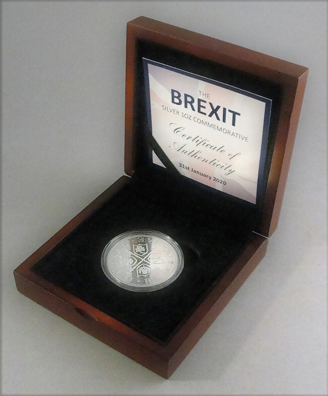 Limited Edition 2020 1oz Silver Proof Brexit Commemorative Coin With ...