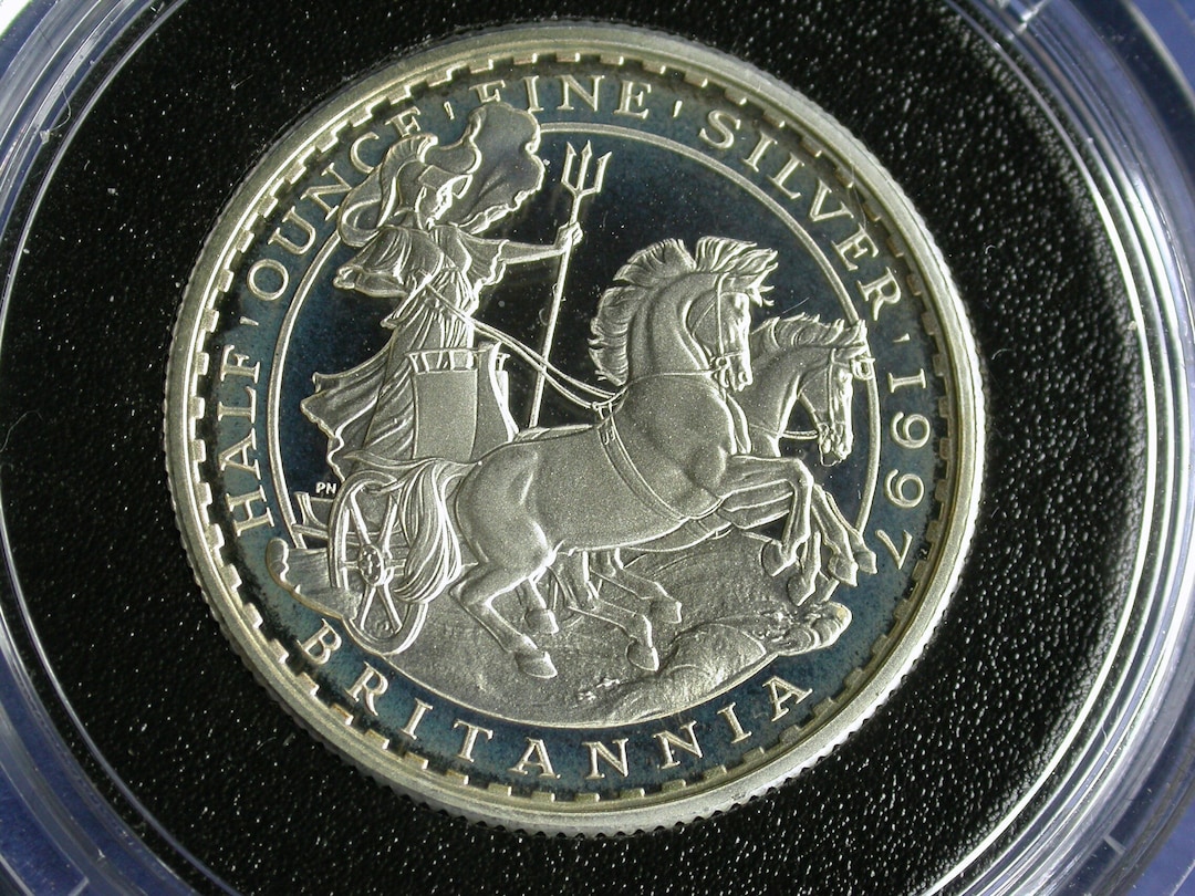 1997 Britannia Half Ounce Silver Proof Coin - Etsy